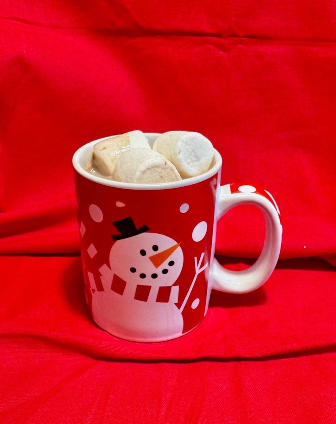 Mayfair & Jackson Red and White Snowman Mug, Quality Stoneware, Made in ...