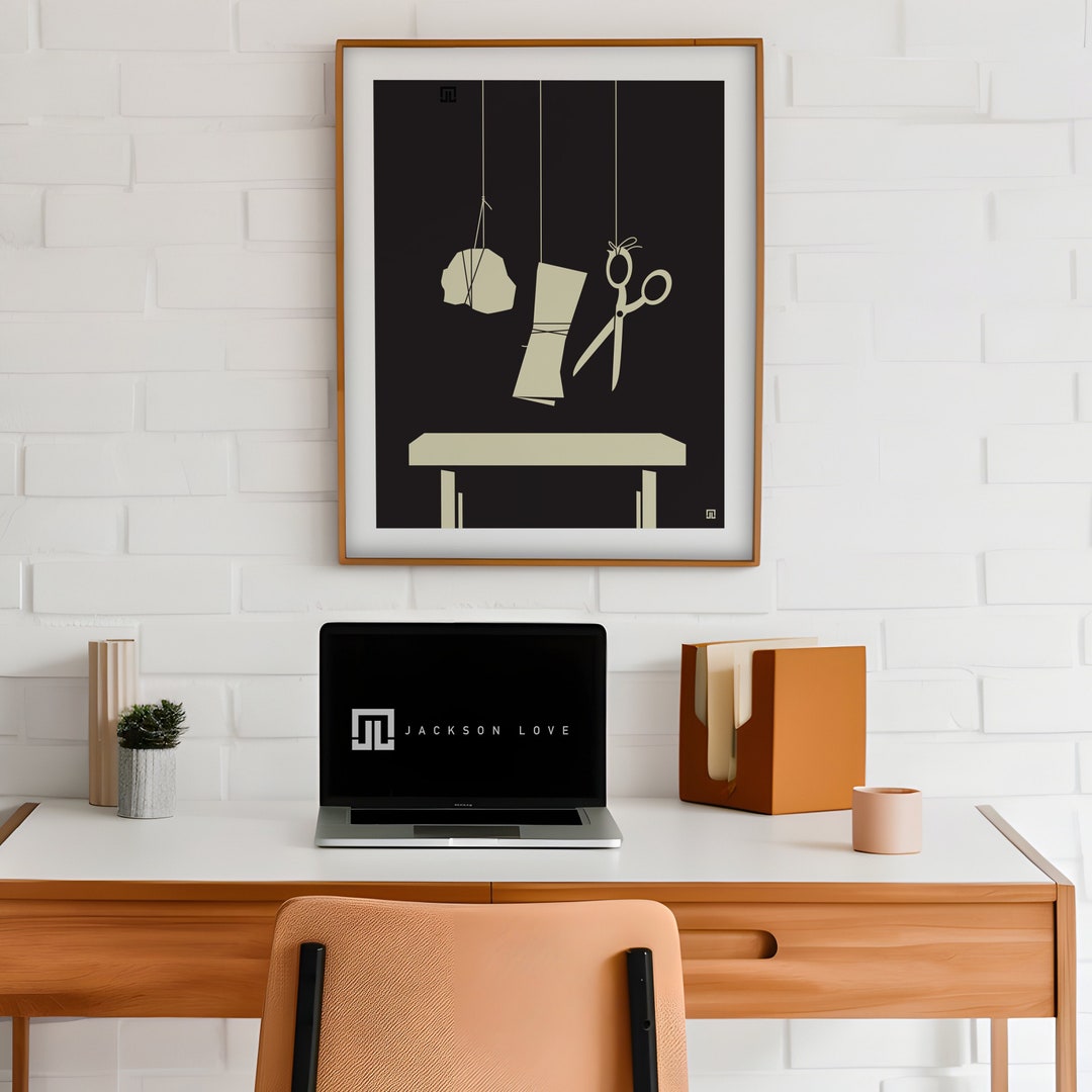 Rock Paper Scissors Poster Digital Download Wall Art Print - Etsy