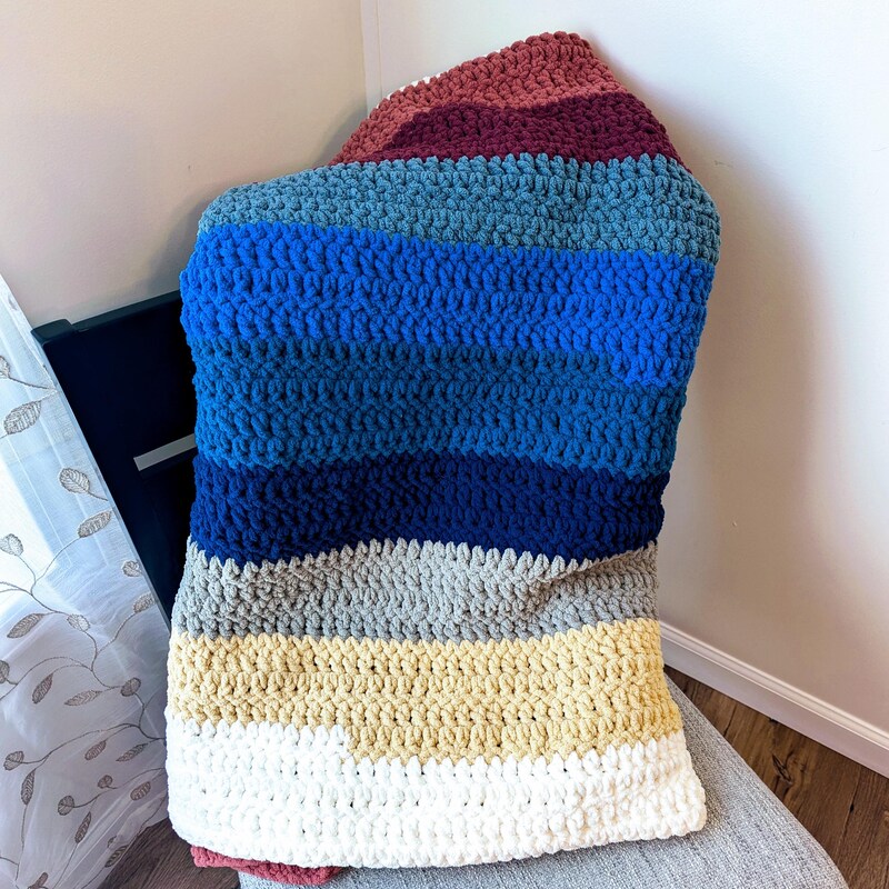 Multi Colored Throw - Etsy