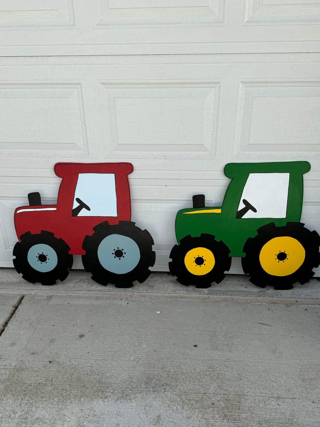 Spring and Summer Tractors Many Different Colors Hand Painted Wooden ...