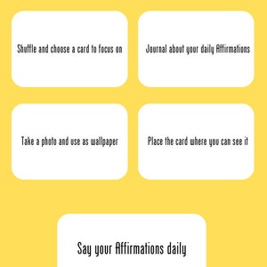 Mental Health Affirmation Cards, 30 Printable Cards, for Mindset Reset ...