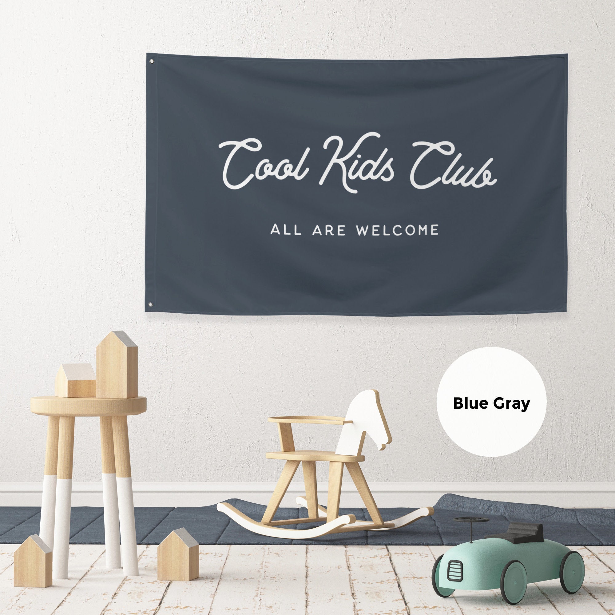 Cool Kids Club Flag, Cool Kids Club Pennant, Kids Room Wall Art, Cool ...