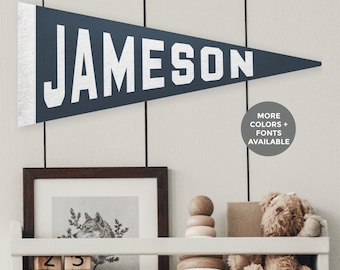 Personalized Name Pennant Flag - Etsy