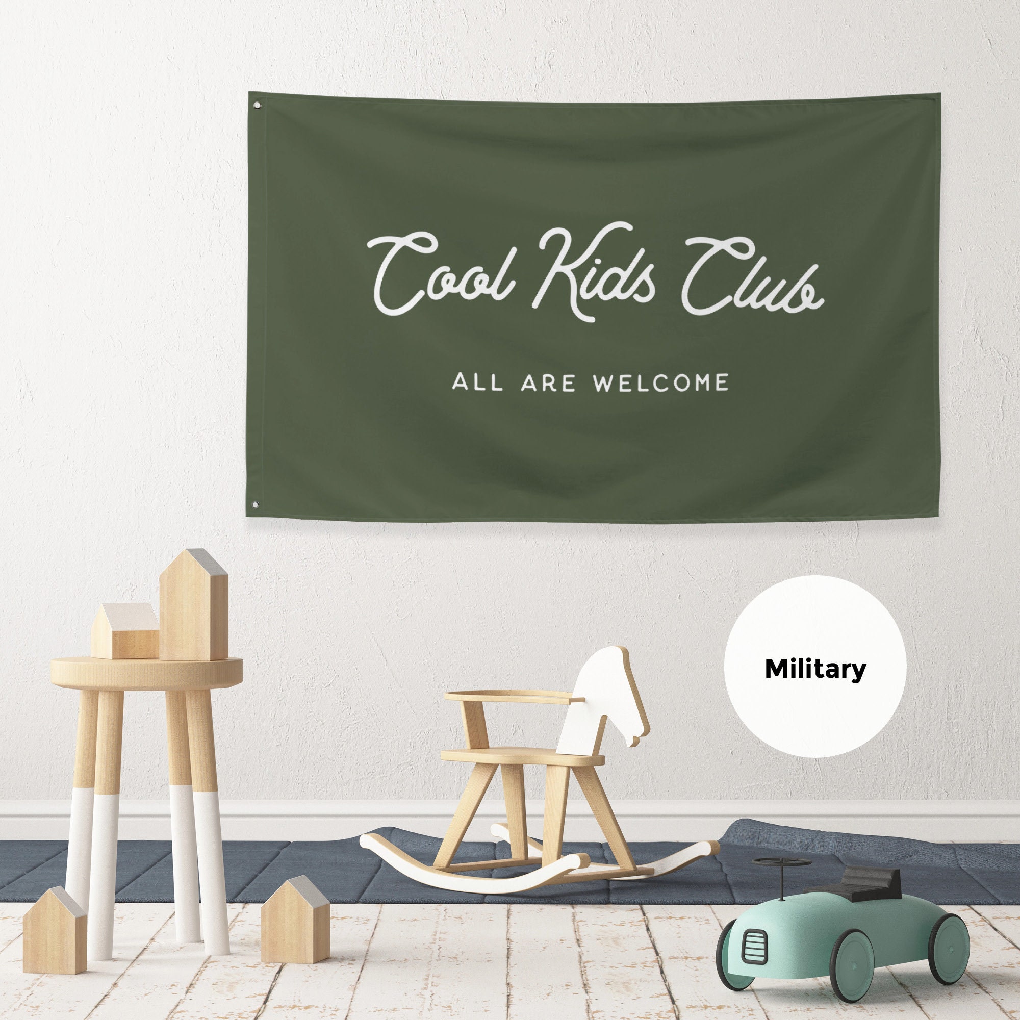 Cool Kids Club Flag, Cool Kids Club Pennant, Kids Room Wall Art, Cool ...