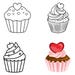 Cupcakes Coloring Book: 60 Pages of Fun for Kids and Adults - Etsy