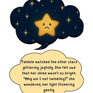 The Little Star Who Lost Its Twinkle | Story Book for Kids - Etsy