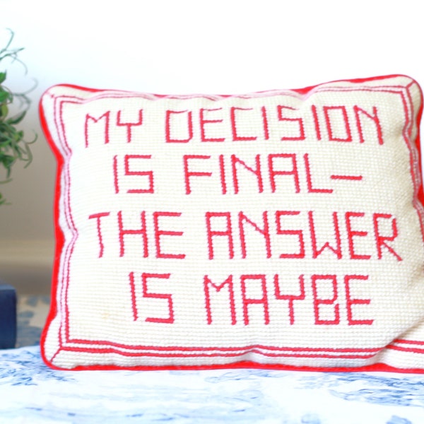 Needlepoint Pillow - Etsy