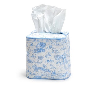 Animal Toile Quilted Tissue Box Cover - Etsy