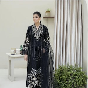 Women Beautiful Pakistani Original Ready to Wear Suit Party Wear Suit ...