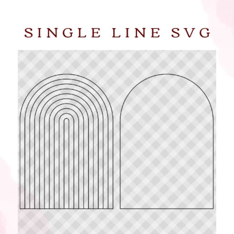 Retro Rainbow Arch SVG for Lasers, Scroll Saw, Cricut, Silhouette ...