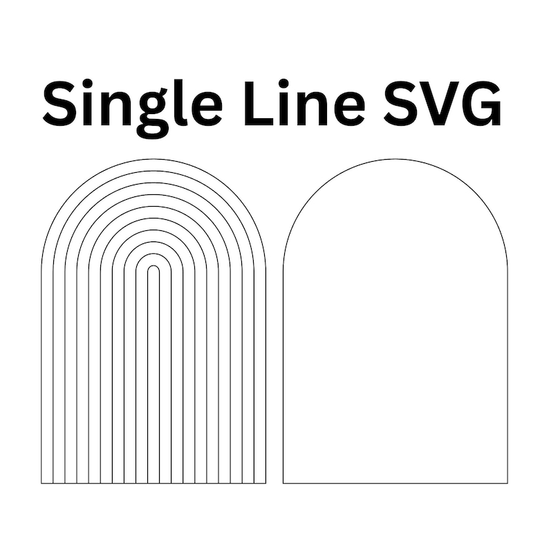 Retro Rainbow Arch SVG for Lasers, Scroll Saw, Cricut, Silhouette ...