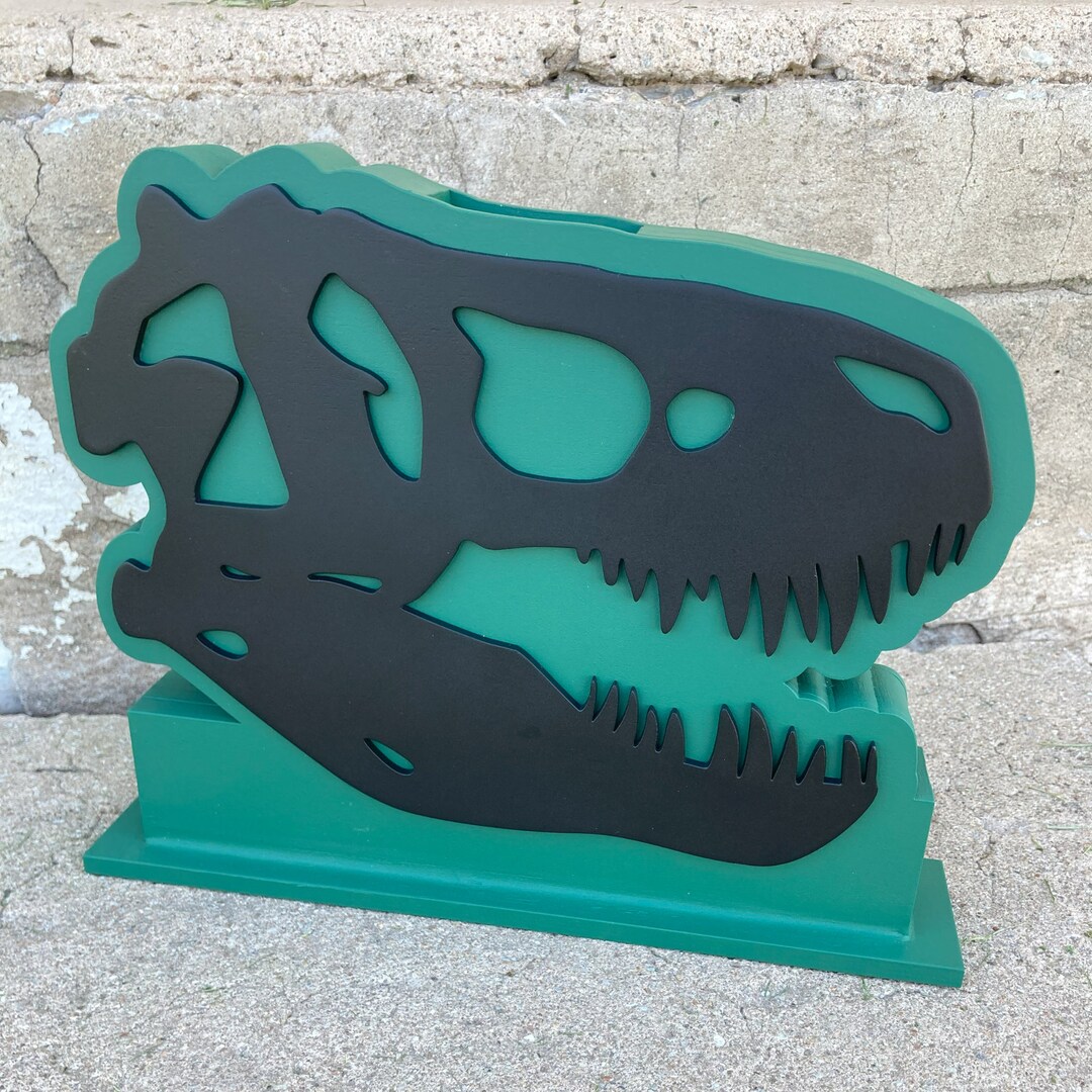 Dinosaur Piggy Bank t-rex Skull, Gift for Son - Etsy