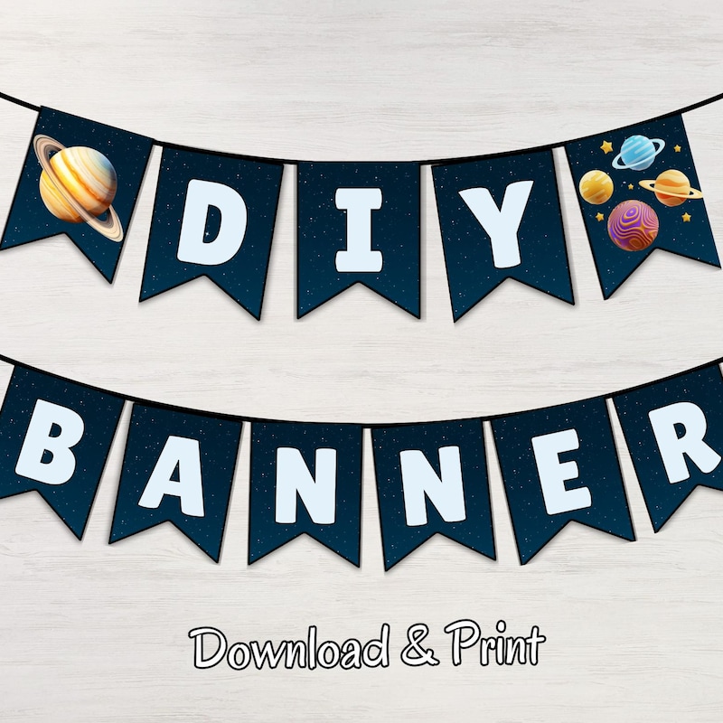 Planet Banner - Etsy