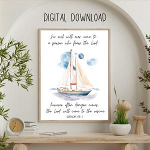 Sirach 33:1 Christian Wall Art - Printable Bible Verse Poster ...