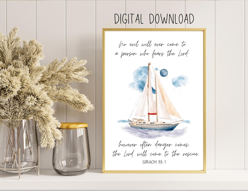 Sirach 33:1 Christian Wall Art - Printable Bible Verse Poster ...