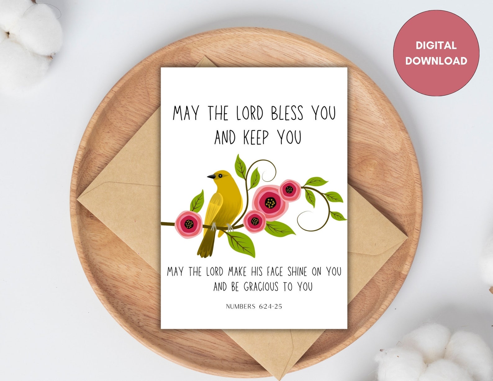 Christian Greeting Card Set: Bible Verse, Inspirational Message ...