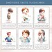 Emotions Flashcards, 34 Feelings Flash Cards for Kids, Montessori ...