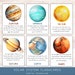 Solar System Flash Cards: Montessori Space Education (digital Download ...