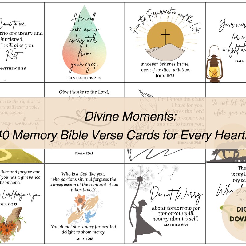 Bible Verse Cards - Etsy