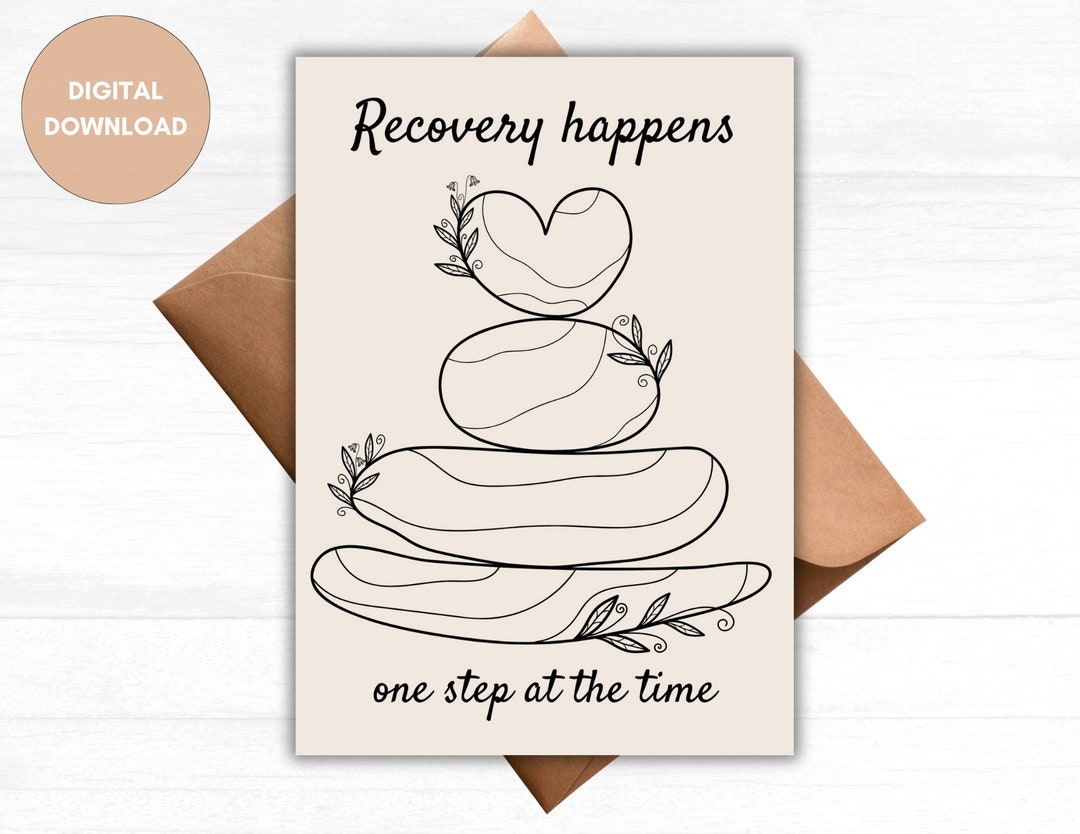 Recovery Sympathy Greeting Card, Get Well Soon Recovery Card ...