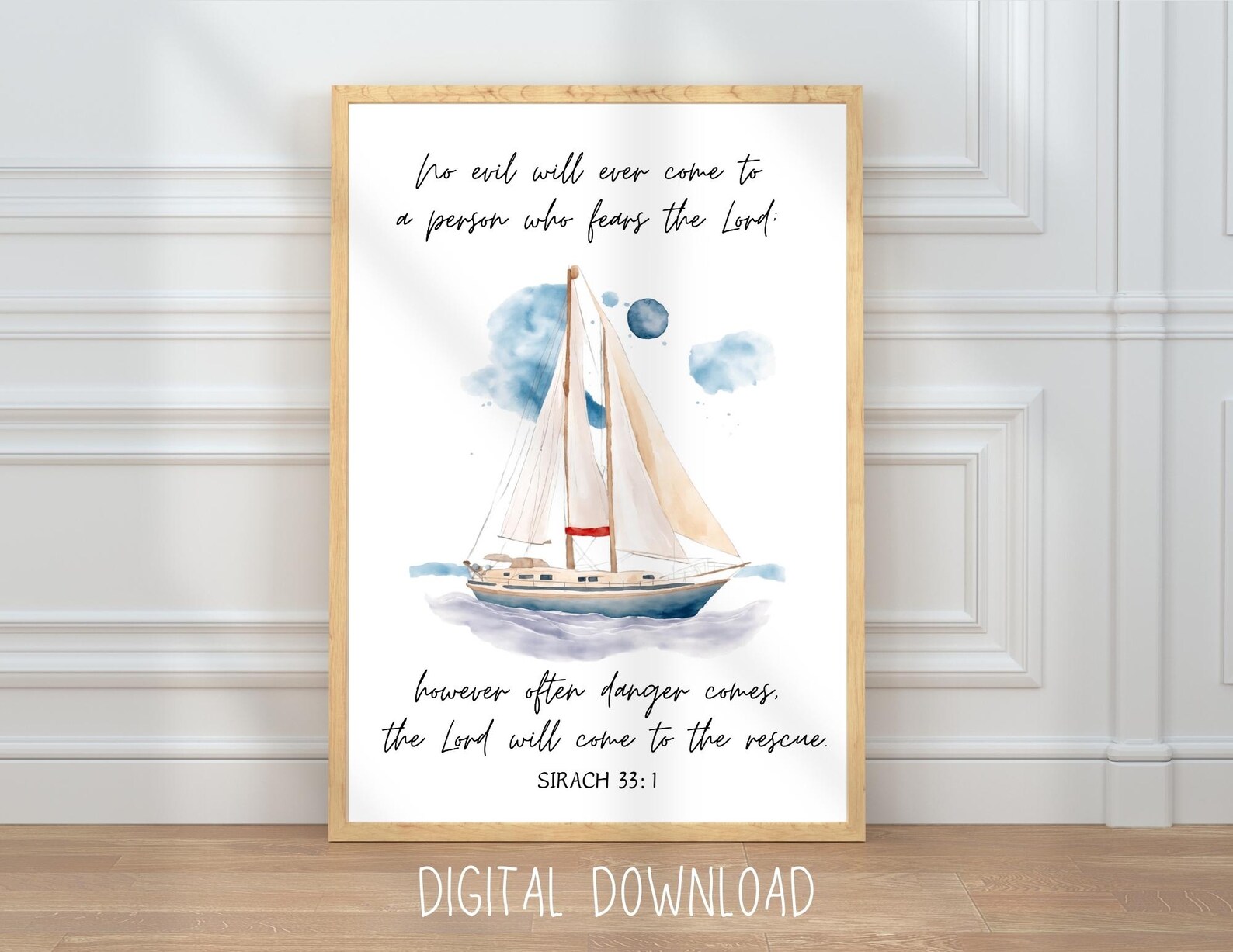 Sirach 33:1 Christian Wall Art - Printable Bible Verse Poster ...