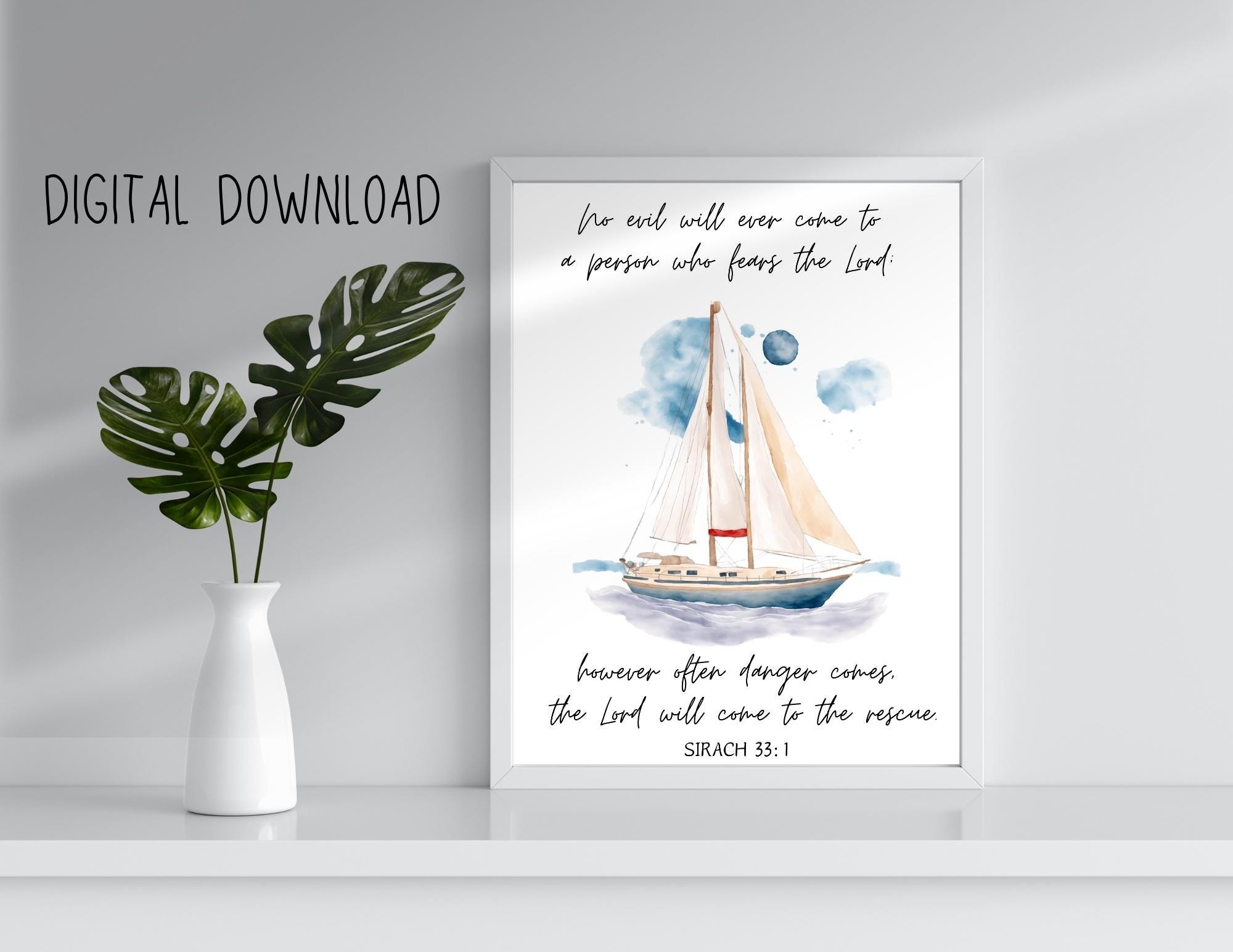 Sirach 33:1 Christian Wall Art - Printable Bible Verse Poster ...