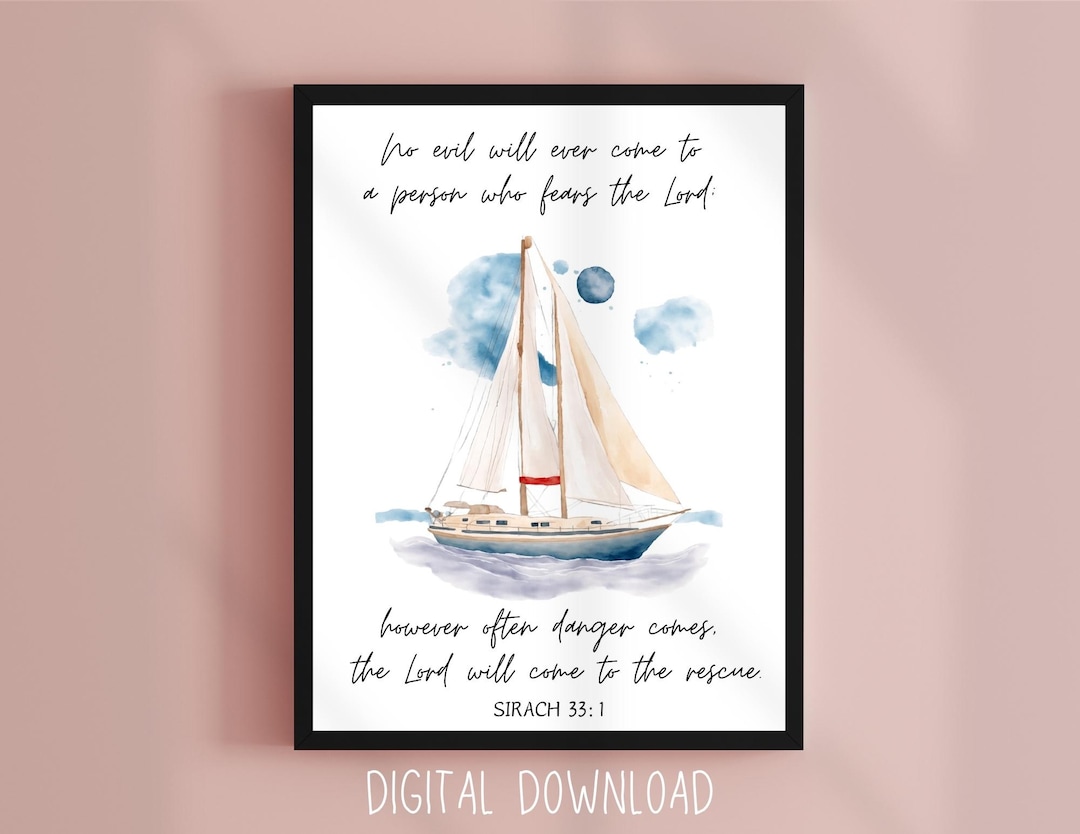 Sirach 33:1 Christian Wall Art - Printable Bible Verse Poster ...