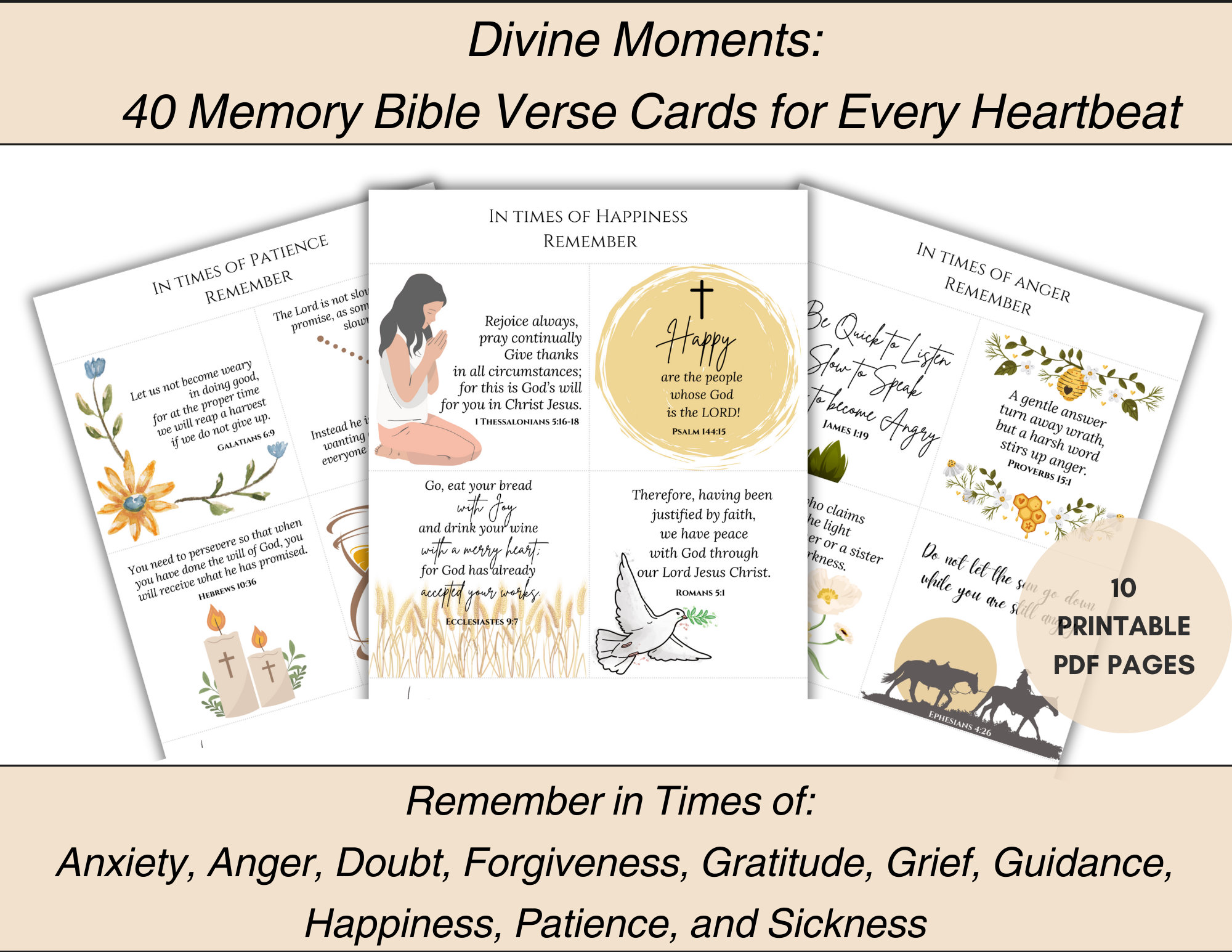 40 Memory Bible Verse Cards Encouraging Verses Scripture Cards Bible ...