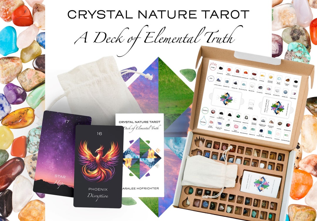 Tarot Cards, Tarot, Crystals, Crystal Tarot, Tarot Deck, Tarot Kit - Etsy