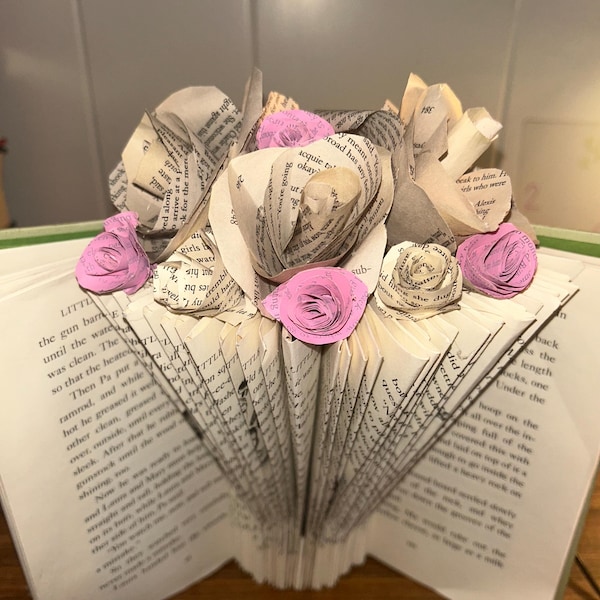 Book Folding Vases - Etsy
