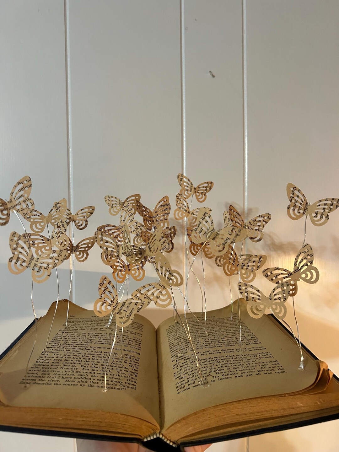 Vintage Butterflies in Flight Book Sculpture - Etsy