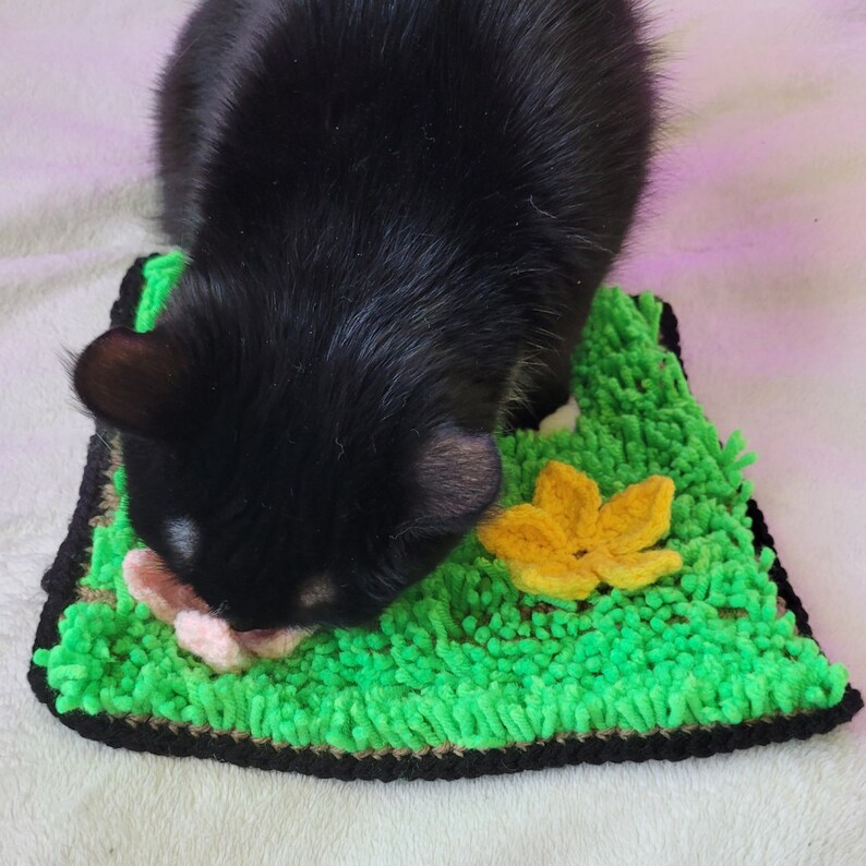 Crochet Snuffle Mat PATTERN: Flower Garden Design - Etsy