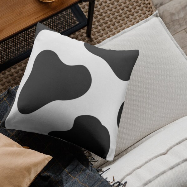 Cow Print Pillow - Etsy