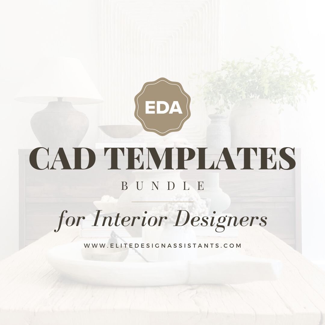 CAD Templates Bundle for Interior Designers, CAD Drawings and Documents ...