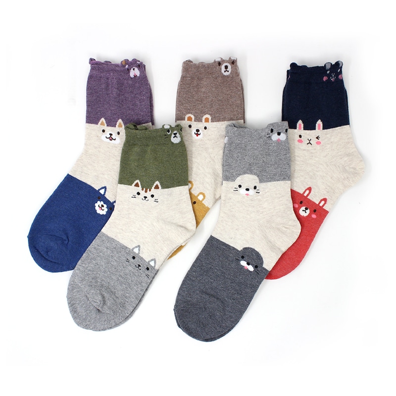 Socks With Animals Attached - Etsy