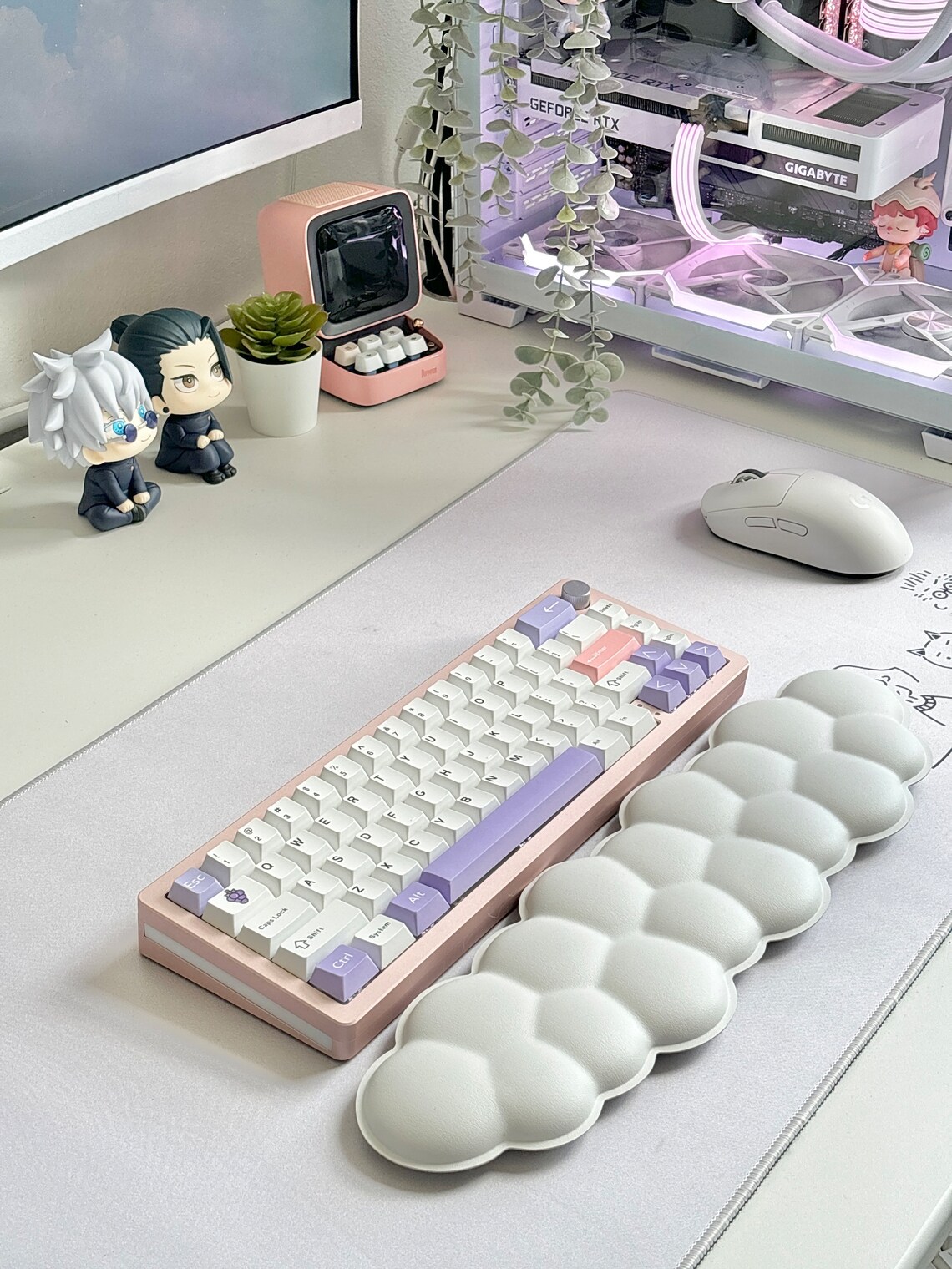 Minimalist Keycaps Purple Accent Set for Gaming Keyboard - Etsy UK