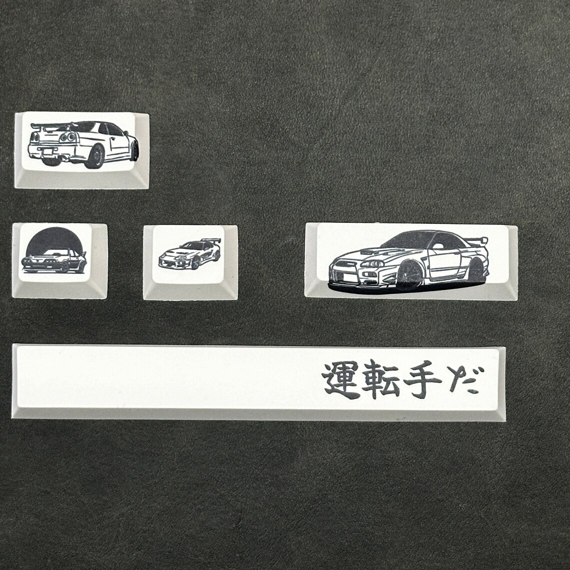 Japanese Racing Cars Accent Keycaps for Mechanical Gaming Keyboard 5 ...