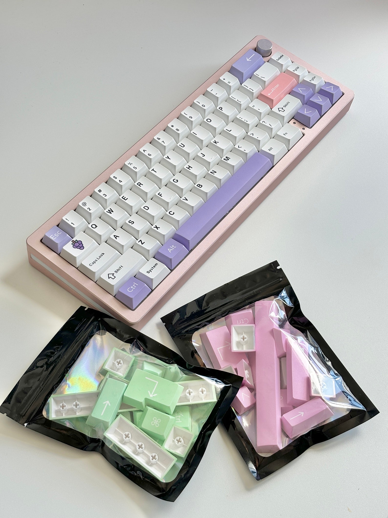 Minimalist Keycaps Purple Accent Set for Gaming Keyboard - Etsy UK