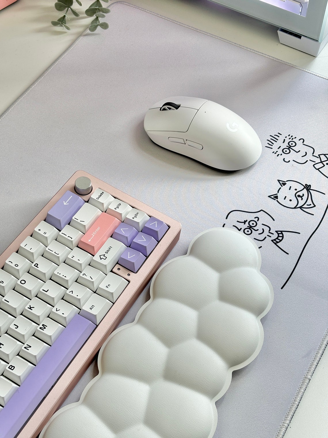 Minimalist Keycaps Purple Accent Set for Gaming Keyboard - Etsy UK