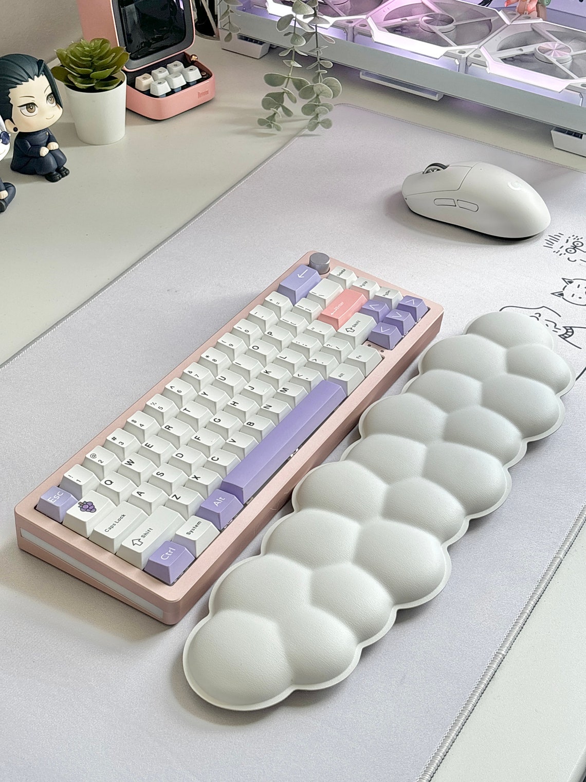 Minimalist Keycaps Purple Accent Set for Gaming Keyboard - Etsy UK