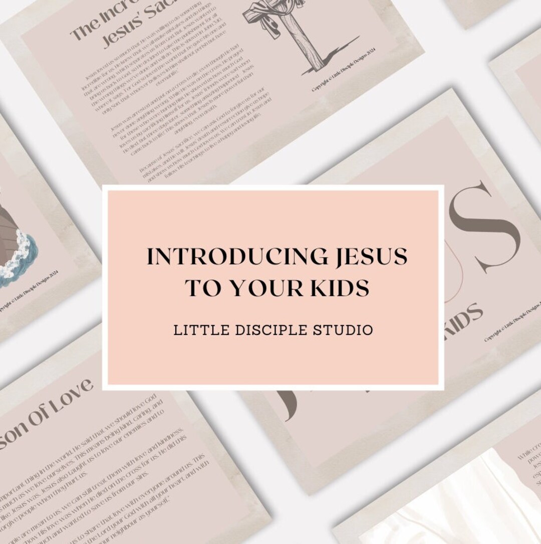 Introducing Jesus to Your Kids - Interactive Faith Lesson - Etsy