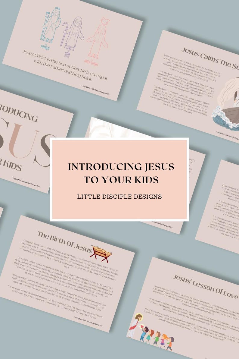 Introducing Jesus to Your Kids - Interactive Faith Lesson - Etsy