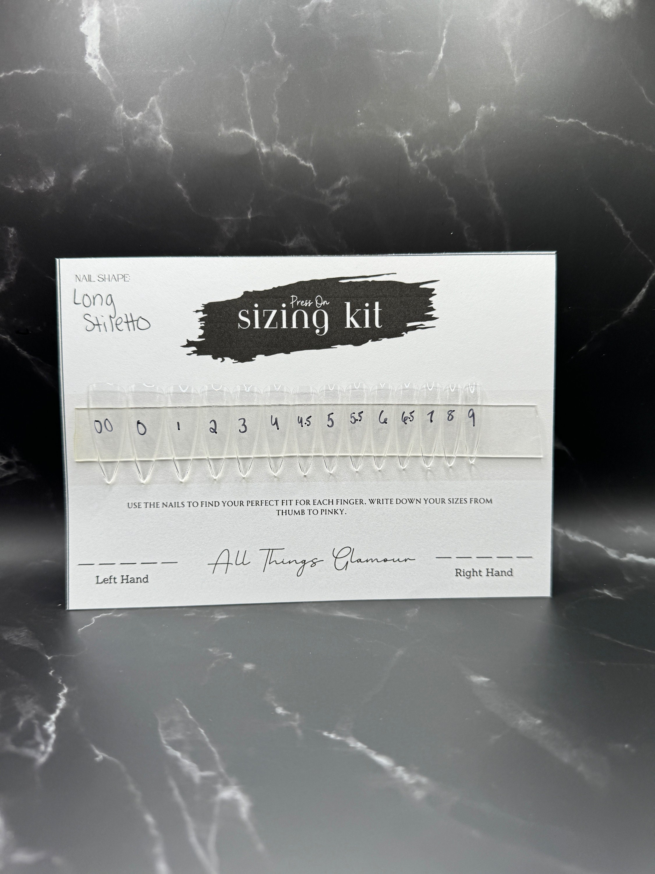 NAIL SIZING KITS - Etsy