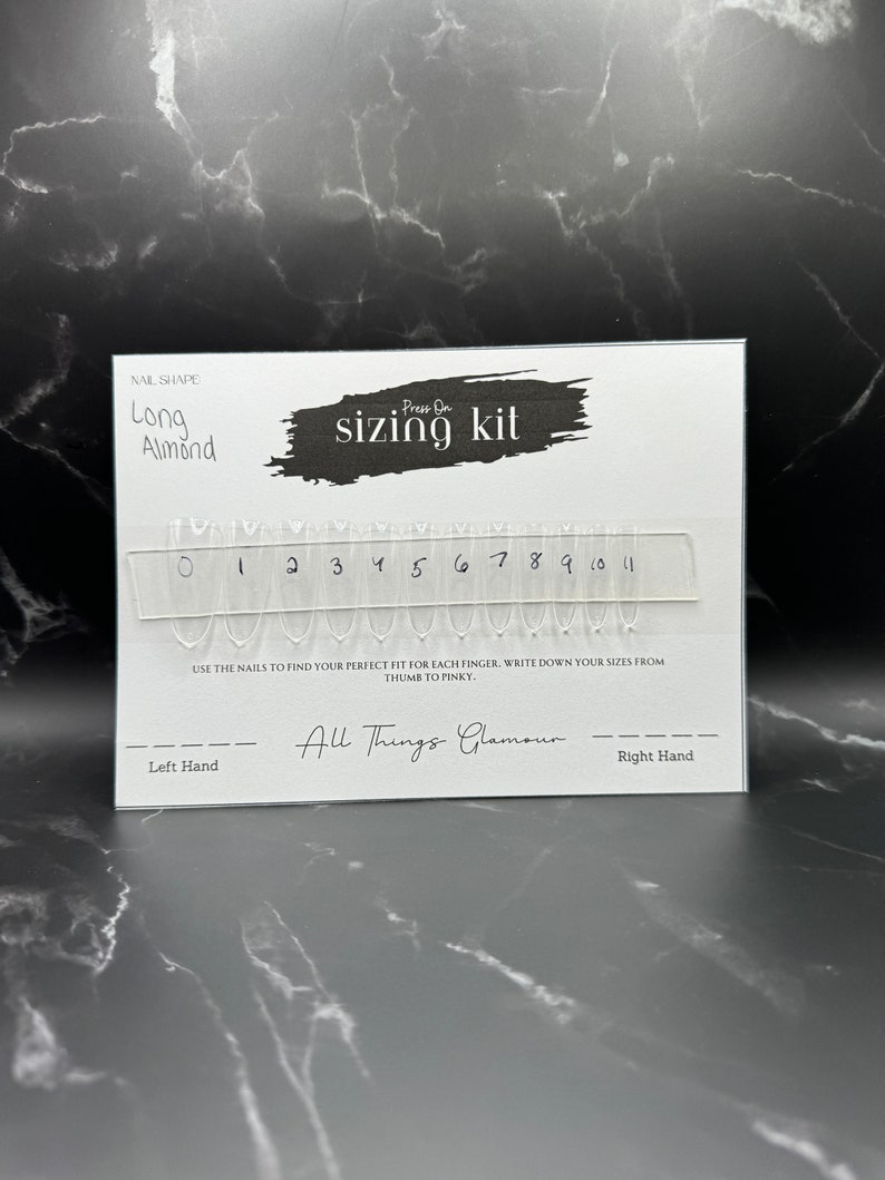 NAIL SIZING KITS - Etsy