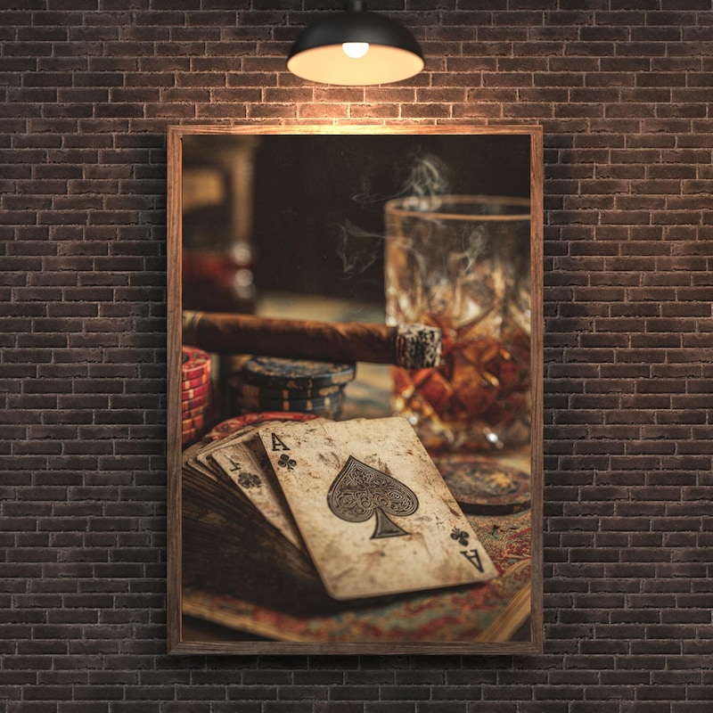 Poker Hands Wall Art - Etsy