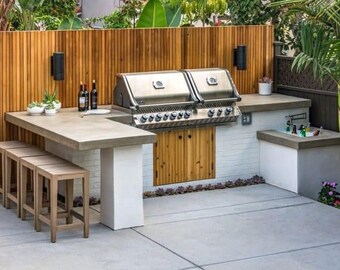 Grill Station, DIY Outdoor Kitchen Plan PDF, DIY Guide to Creating the ...