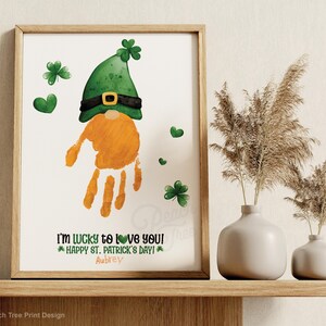 St. Patrick's Day Printable, St. Patrick's Day Handprint Craft ...