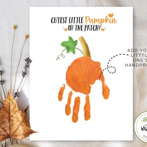 Fall Handprint Craft, Fall Preschool Activity, Toddler Crafts, Fall ...