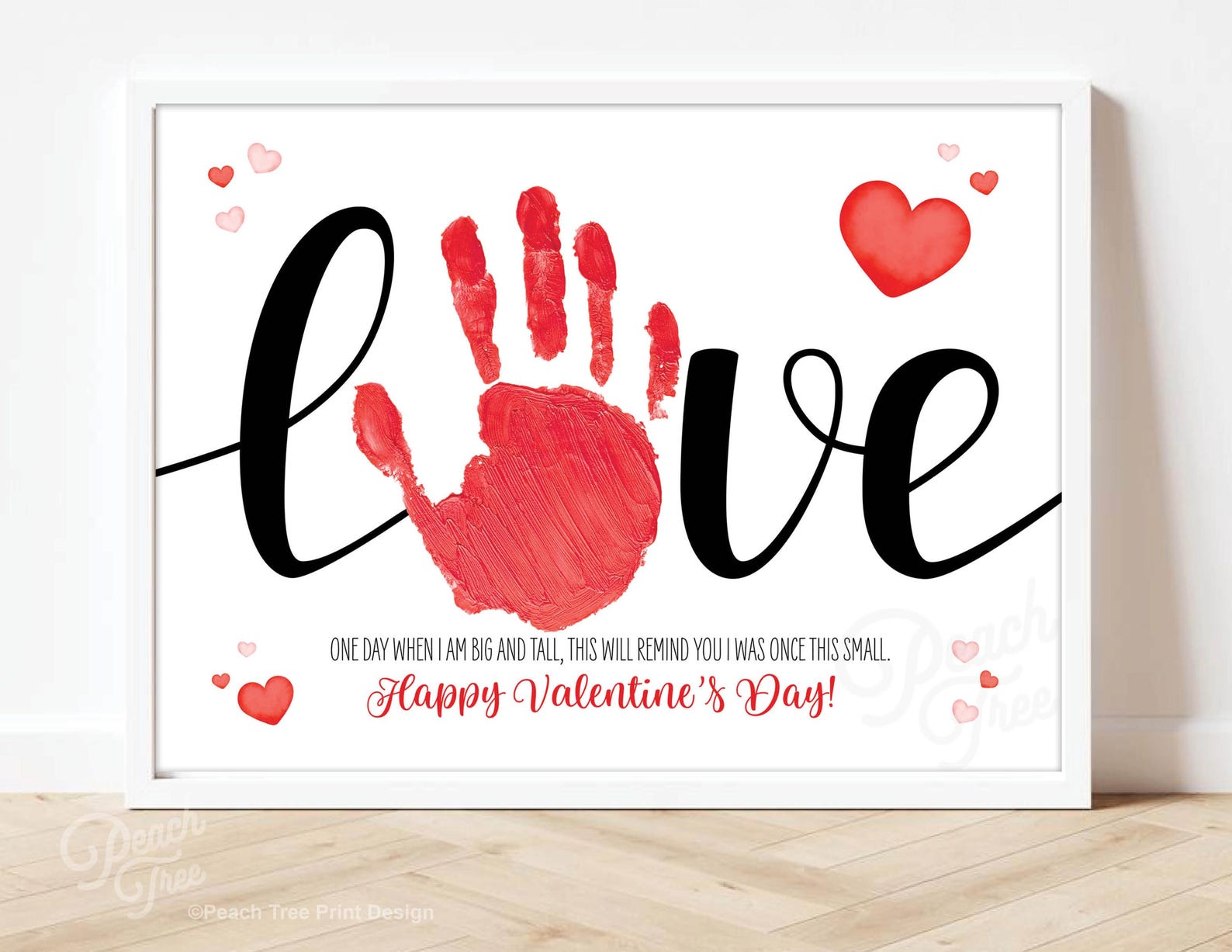 Valentines Day Handprint Craft, Valentines Craft for Kids, Valentine ...