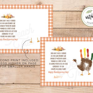 Thanksgiving Handprint Placemat, Turkey Handprint Art, Turkey Craft for ...